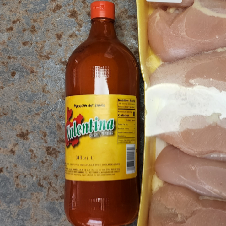 Buffalo chicken marinade. Using valentina Mexican hot sauce ...